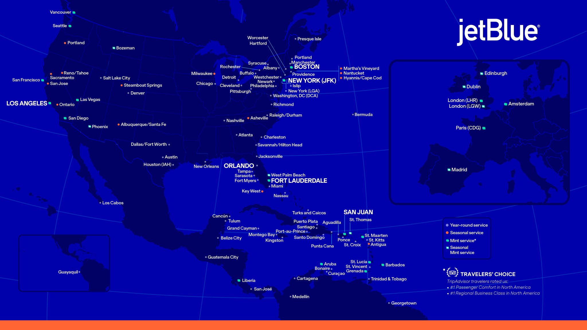 Route map – JetBlue Agent World